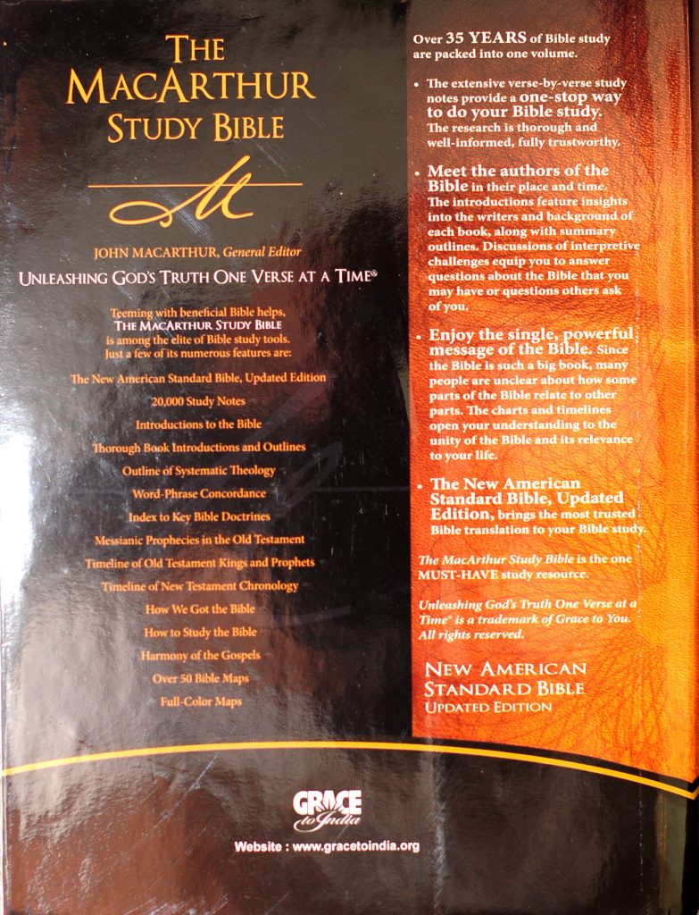 MacArthur Study Bible – NASB – Grace to India