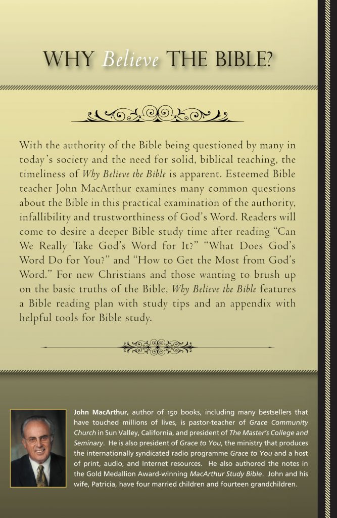 Why Believe the Bible? – Grace to India